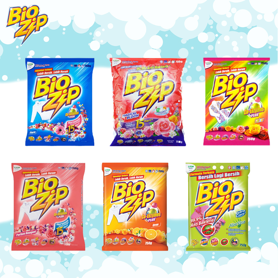 Bio-Zip Detergent Powder 750g | Shopee Malaysia
