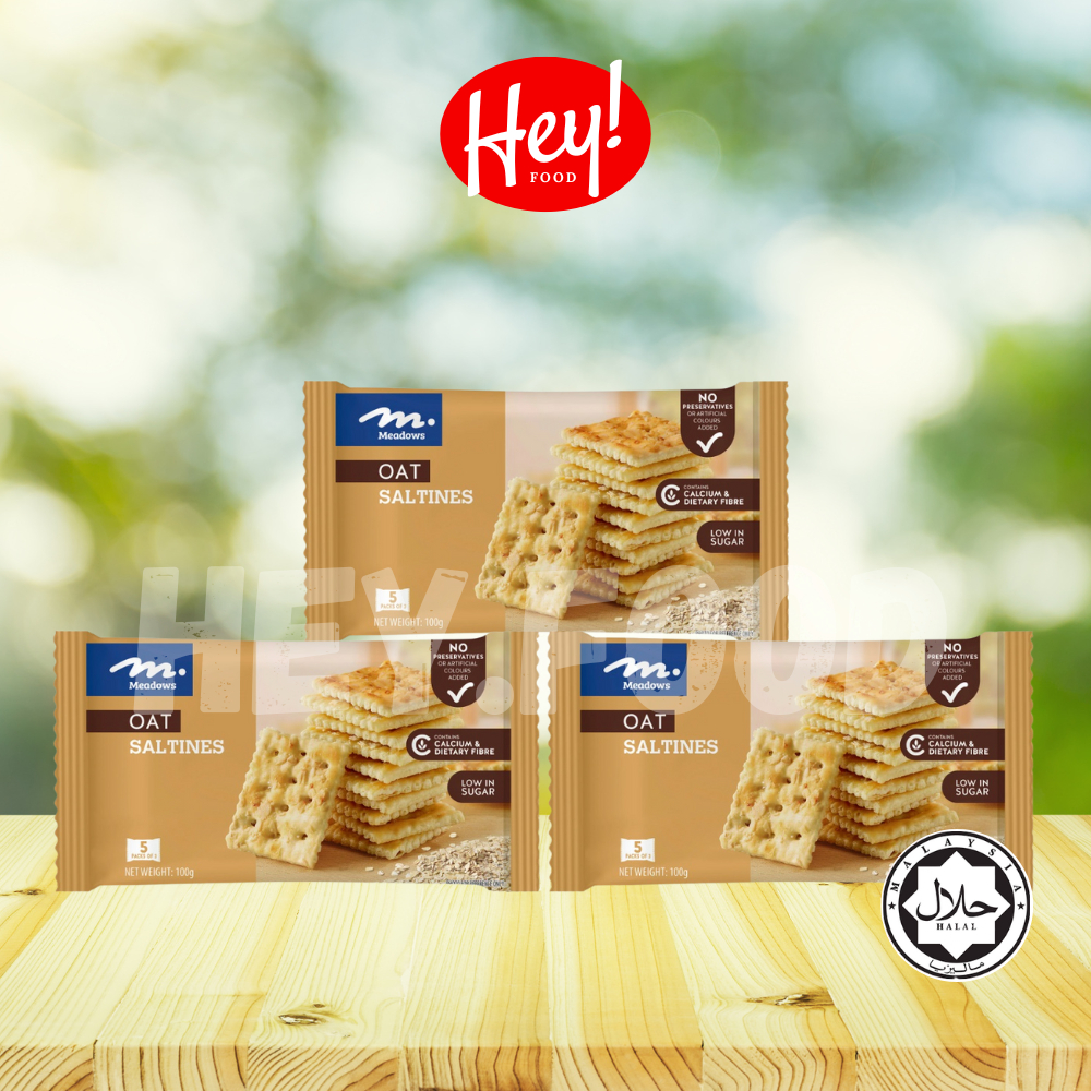 MEADOWS Saltines Cracker (100g / 205g) Oat/ Sesame/ Original/ Seaweed ...