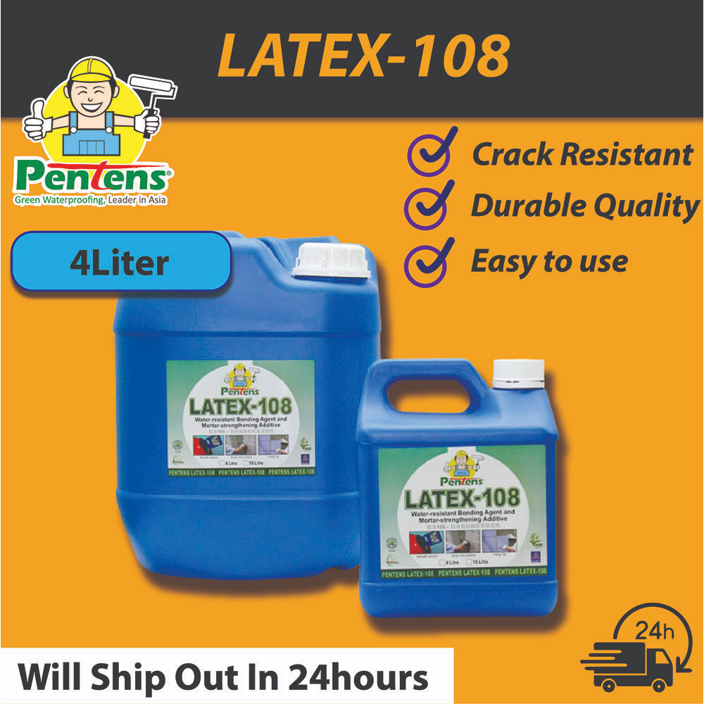 4L Pentens Latex-108 Water Resistant Bonding Agent Water Mortar ...