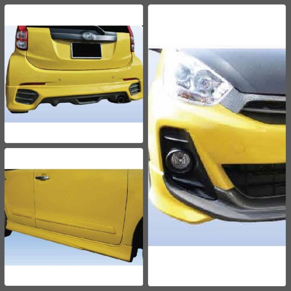 Perodua Myvi Second Generation 2nd Generation Extreme Skirting Body Kit ...