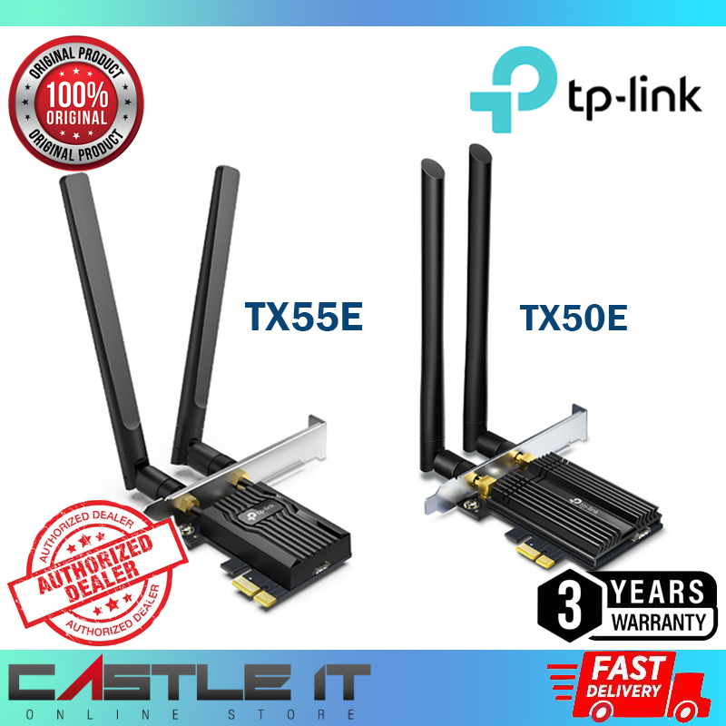 TP-Link Archer TX50E TX55E AX3000 Wi-Fi 6 Bluetooth 5.0 BT5.2 PCIe ...