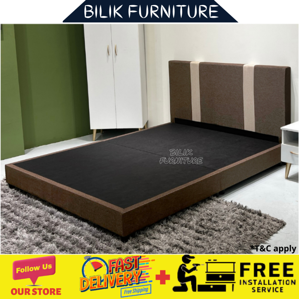 BILIK-Bed Frame / Bed Furniture / PVC leather / Rangka Katil / Single ...