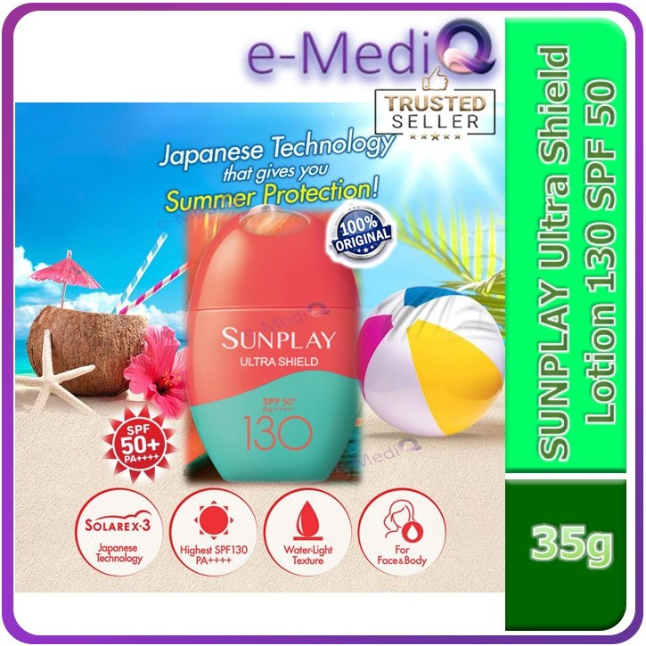 SUNPLAY Ultra Shield 130 Lotion SPF50+ [Outdoor | Face & Body ] 35g ...