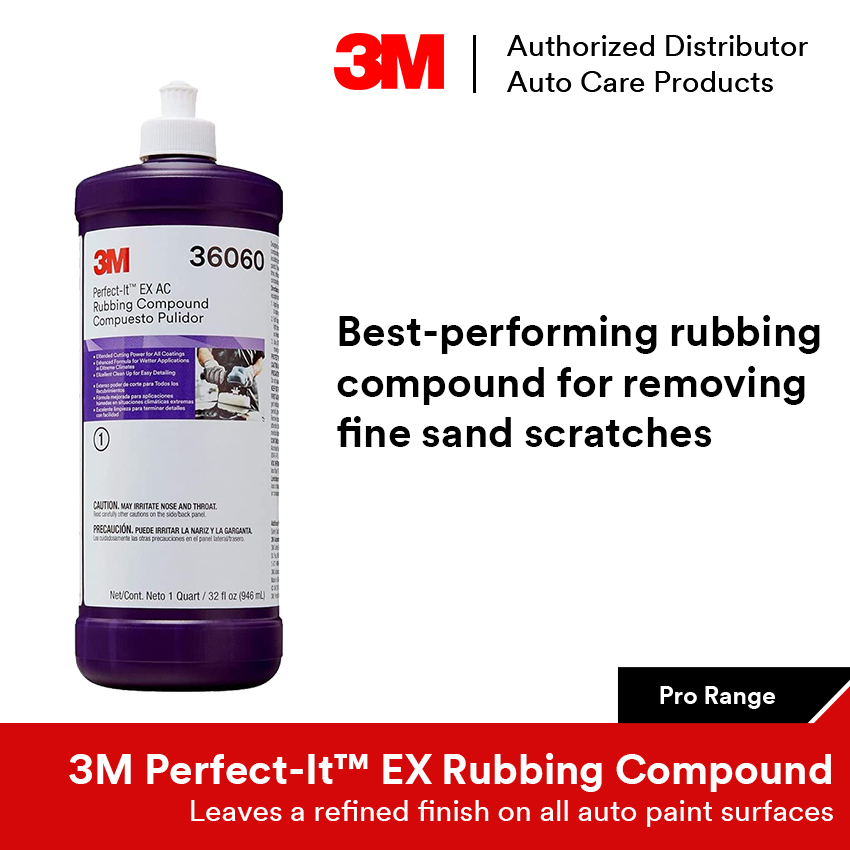 3M Perfect-It™ EX AC Rubbing Compound 36060 946ml Step 1 Sand Scratch and defect removal ...