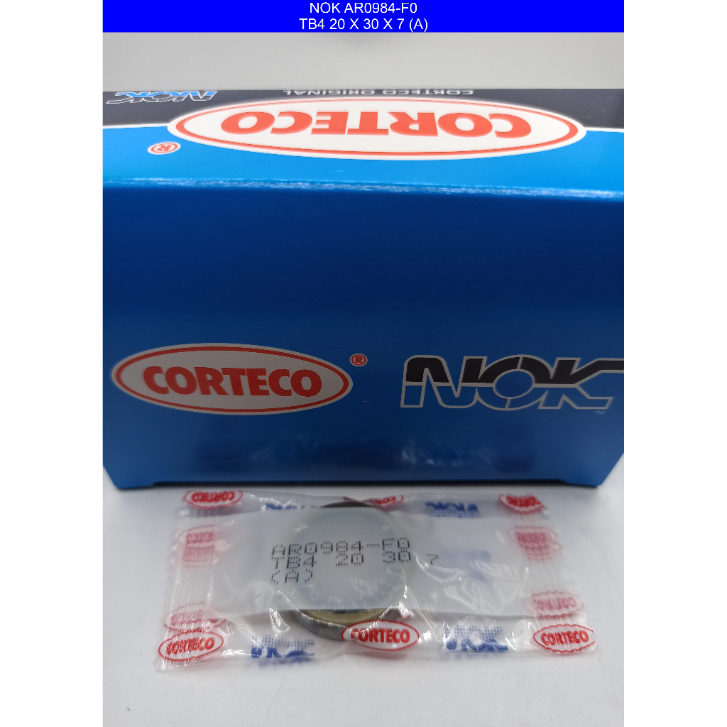 NOK Oil Seal - TB4 20x30x7 NBR ( 20 x 30 x 7 ) Corteco / Japan ...