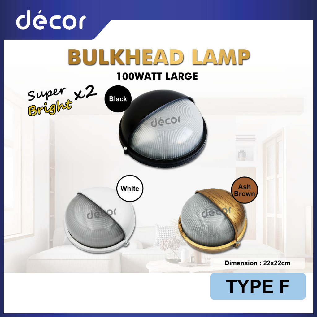 Outdoor Bulkhead Lamp Nordic Style IP65 Weather Proof Outdoor Wall ...