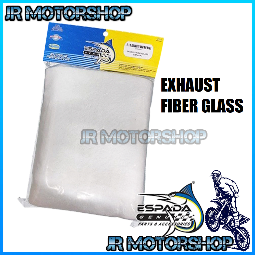 Espada Racing White Fiberglass 2 Layer Exhaust Pipe Ekzos 21.5cm x ...