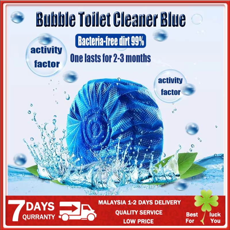 【Ready Stock】Automatic toilet cleaner Toilet deodorant Blue pill block ...