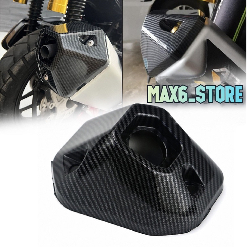 HONDA ADV160 ADV 160 Motorcycle Muffler End Cap Cover Carbon Fiber Exhaust Pipe Tail Guard ADV ...