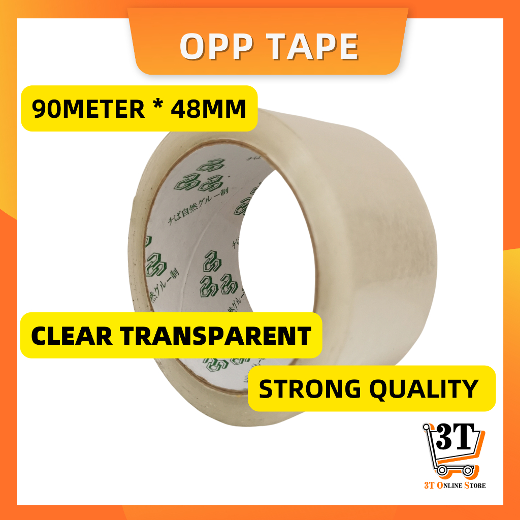 Strong Glue Opp Tape Bopp Cellophane Selotape Seletip Fragile Tape 胶带 Transparent Yellow Brown ...