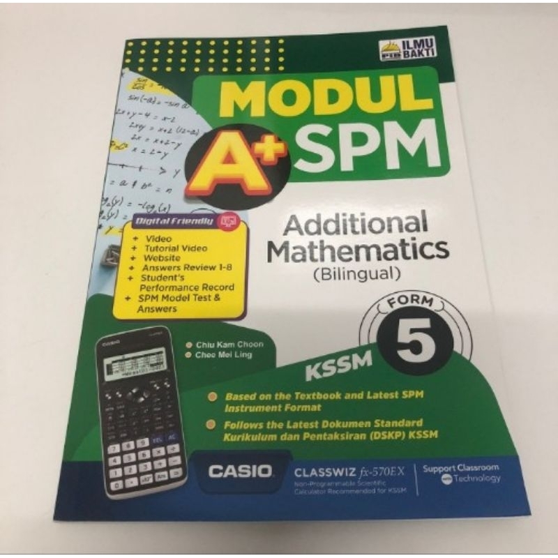 NEW! Modul A+ SPM Additional Mathematics Form 5 Ilmu Bakti Dual ...