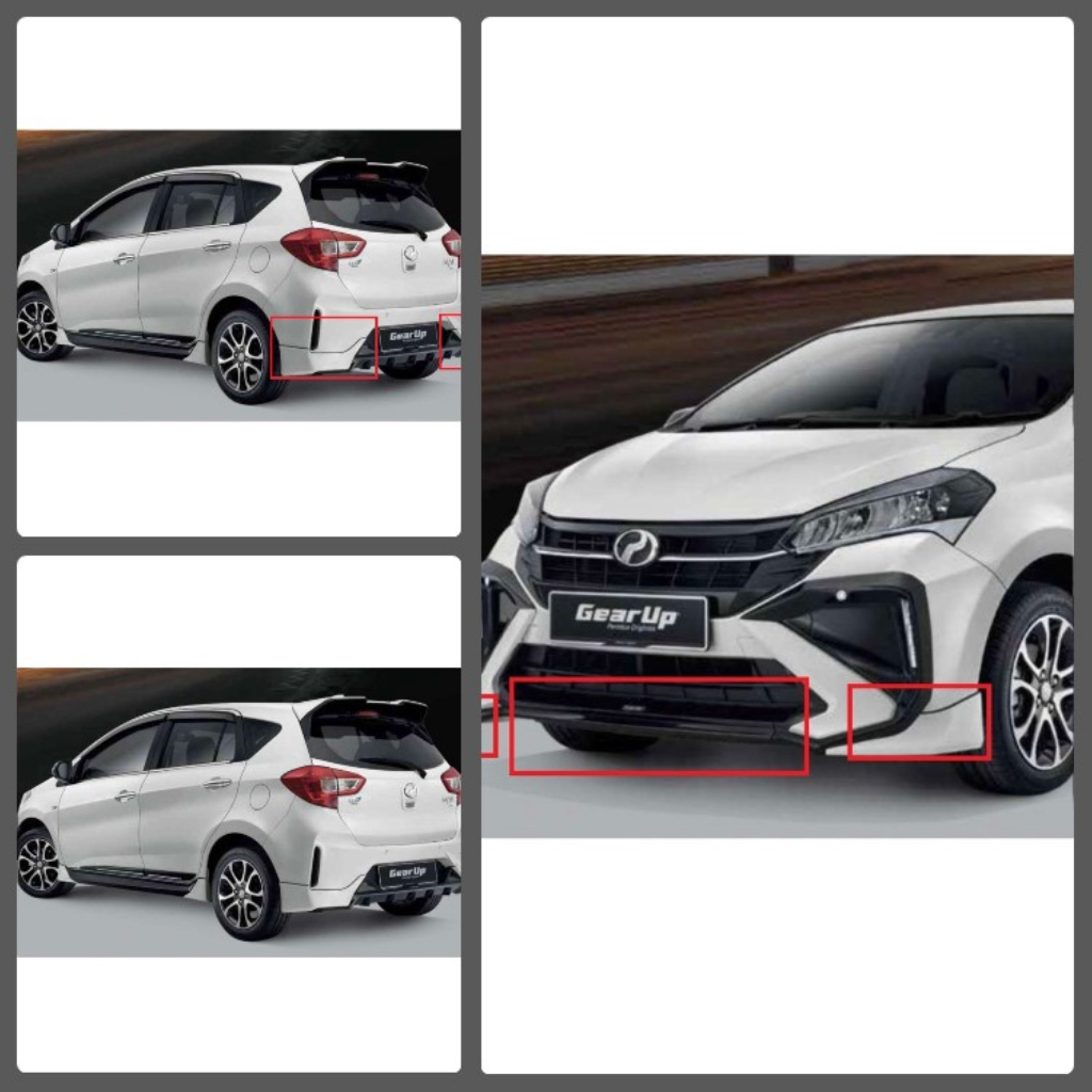 Perodua Myvi Third Generation 3rd Generation 2021 Gear Up Skirting Body ...