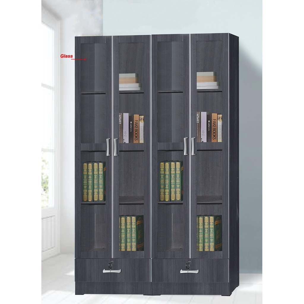 VINCI 2M Glass Display Cabinet Glass Cabinet Display Rack Book Rack ...