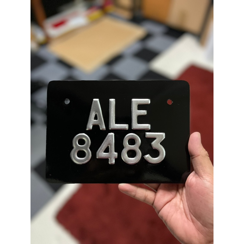 NO PLAT/PLATE KETUK BESI ALUMINIUM (TOP QUALITY) | Shopee Malaysia