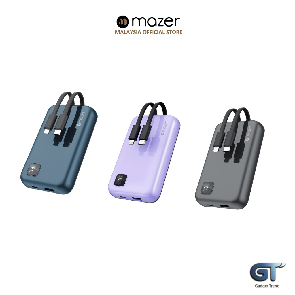 Mazer Infinite.Boost Power Link Trio 10K mAh Power Bank with Certified ...