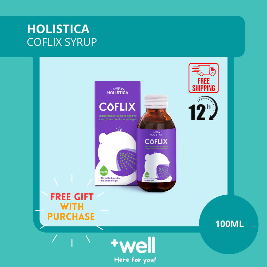 Holistica Coflix Syrup 100mL (EXP 6/2027) - Delicious and Sugar Free ...