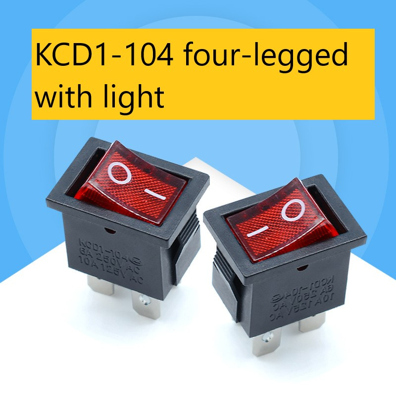 Switch with light power supply rocker two-way switch KCD1-104 KCD3-101 ...