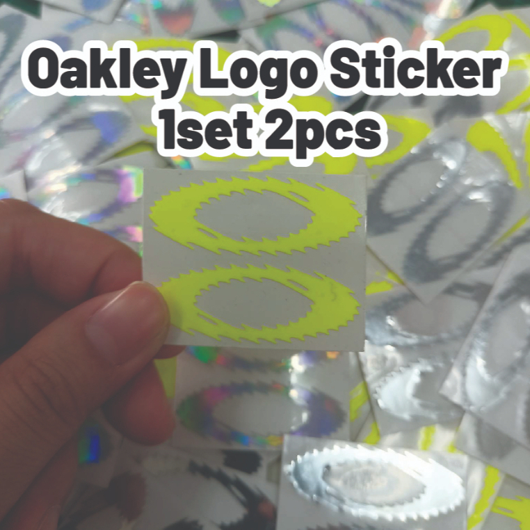 Oakley Logo Cutting Sticker ⚠️1 Set 2 PCS Only RM2.4⚠️Ready Stock 🔥 ...