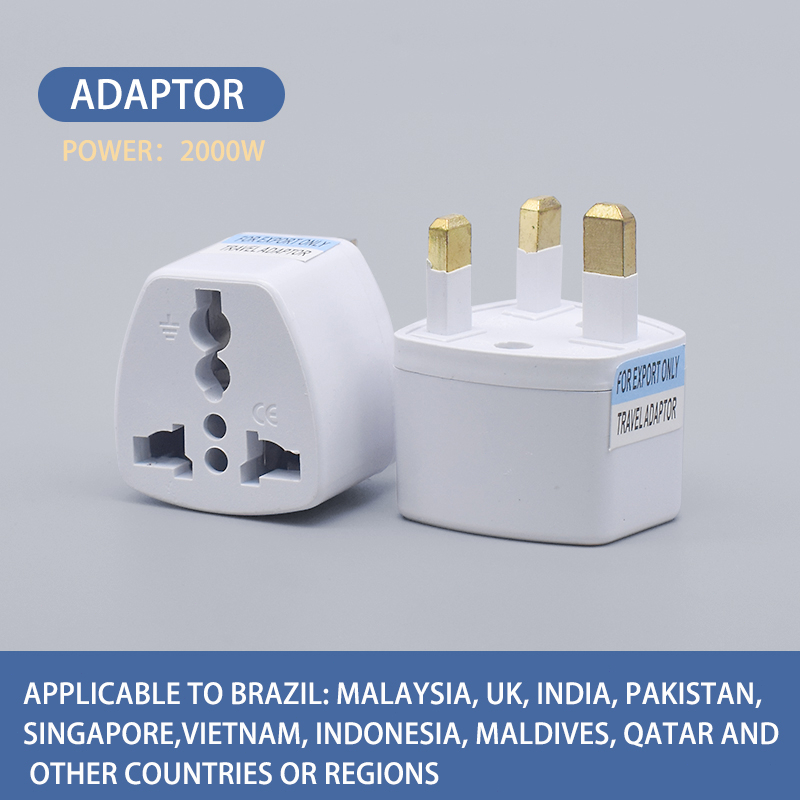 3 Pin Traveling Adaptor Universal Plug Socket (UK/US/China/Australia ...