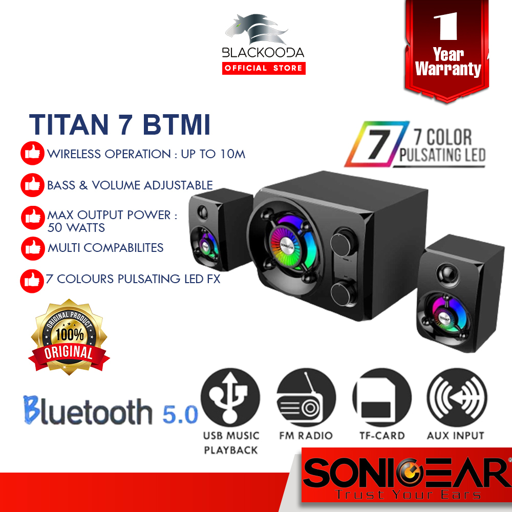 SONIC GEAR TITAN 7 PRO BTMI 50W SPEAKER | Shopee Malaysia