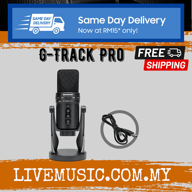 Samson G-Track Pro - USB Microphone with Audio Interface (GM1UPRO ...