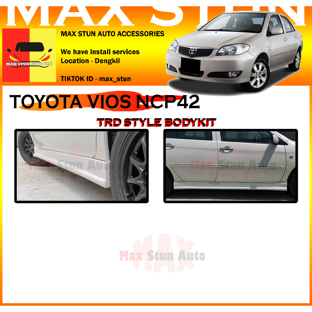 TOYOTA VIOS NCP42 VIOS 2006-2007 TR-D FULLSET BODYKIT TRD BUMPER SKIRT ...