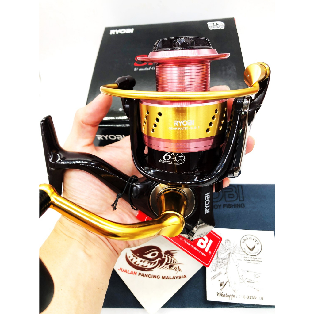 RYOBI 2022 SMAP EPM 1000-8000 Max Drag 12KG Ultralight fishing Spinning reel , MALAYSIA READY ...