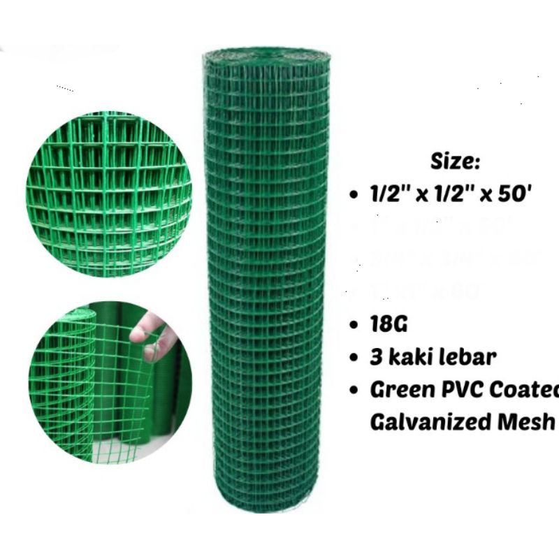 Green Coated Galvanized Mech | Shopee Malaysia