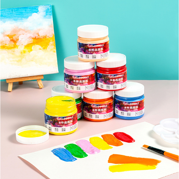 100ml Studio Grade Acrylic Single Color Paint Water Resistance Paint ...