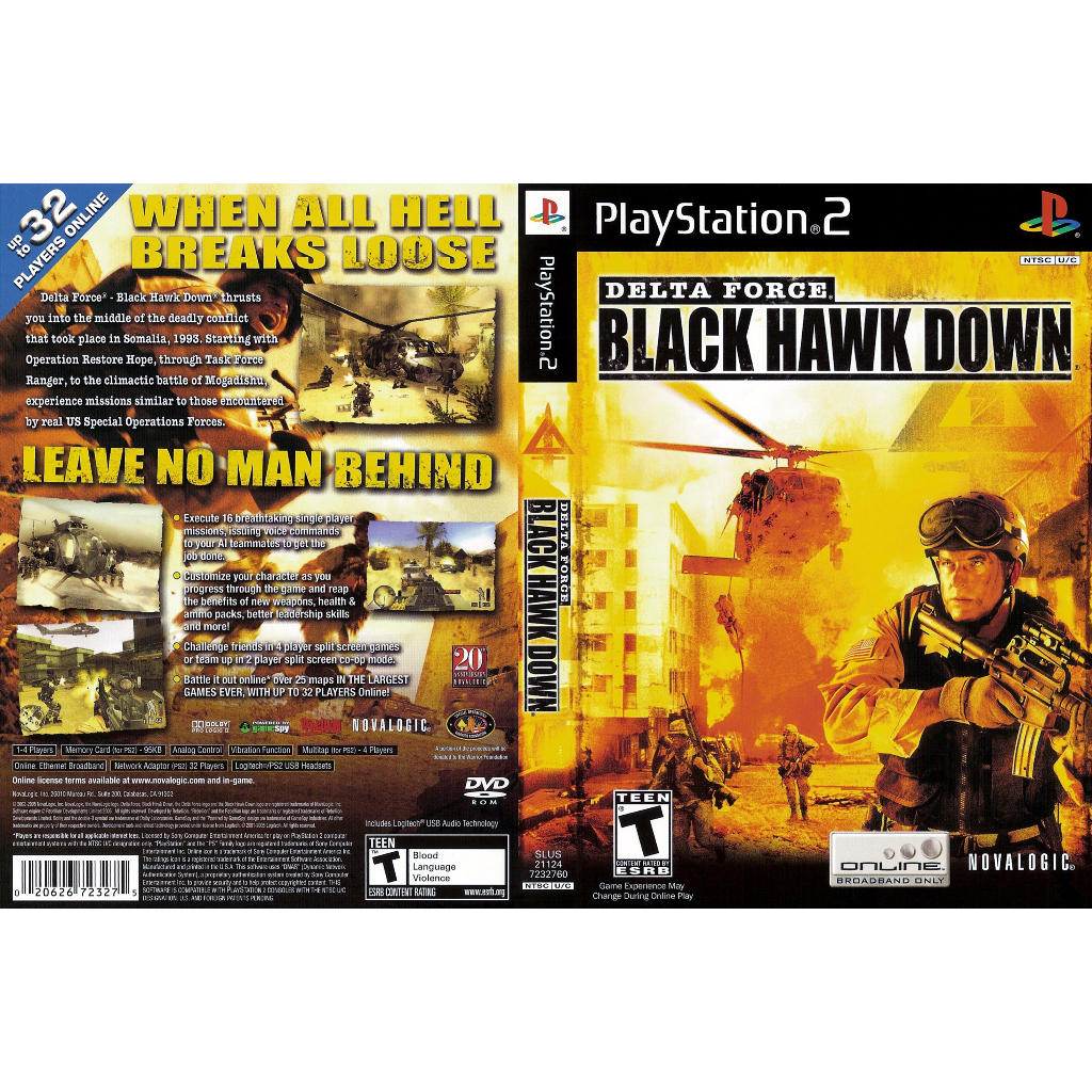PS2 Game Delta Force : Black Hawk Down | Shopee Malaysia