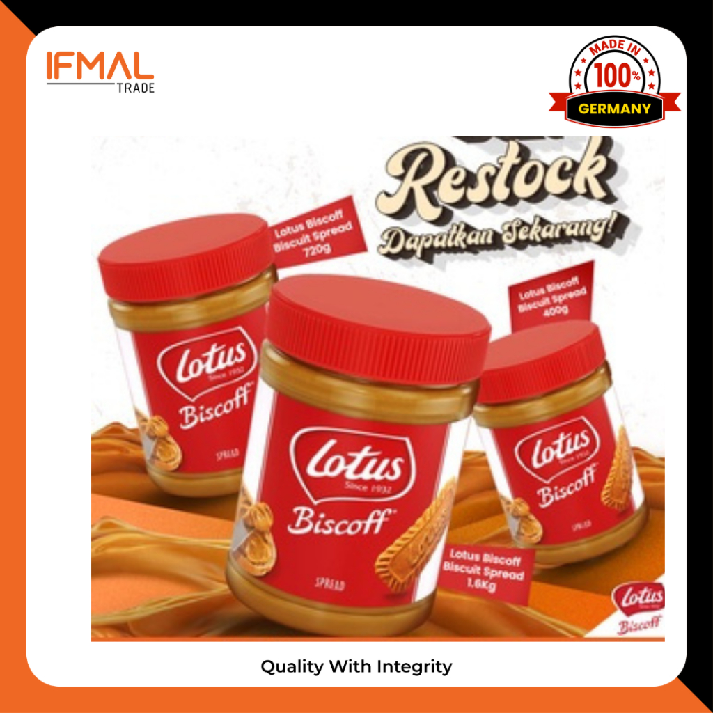 [READY STOCK] LOTUS BISCOFF SPREAD Smooth 1.6kg, 700g, 400g, Topping ...