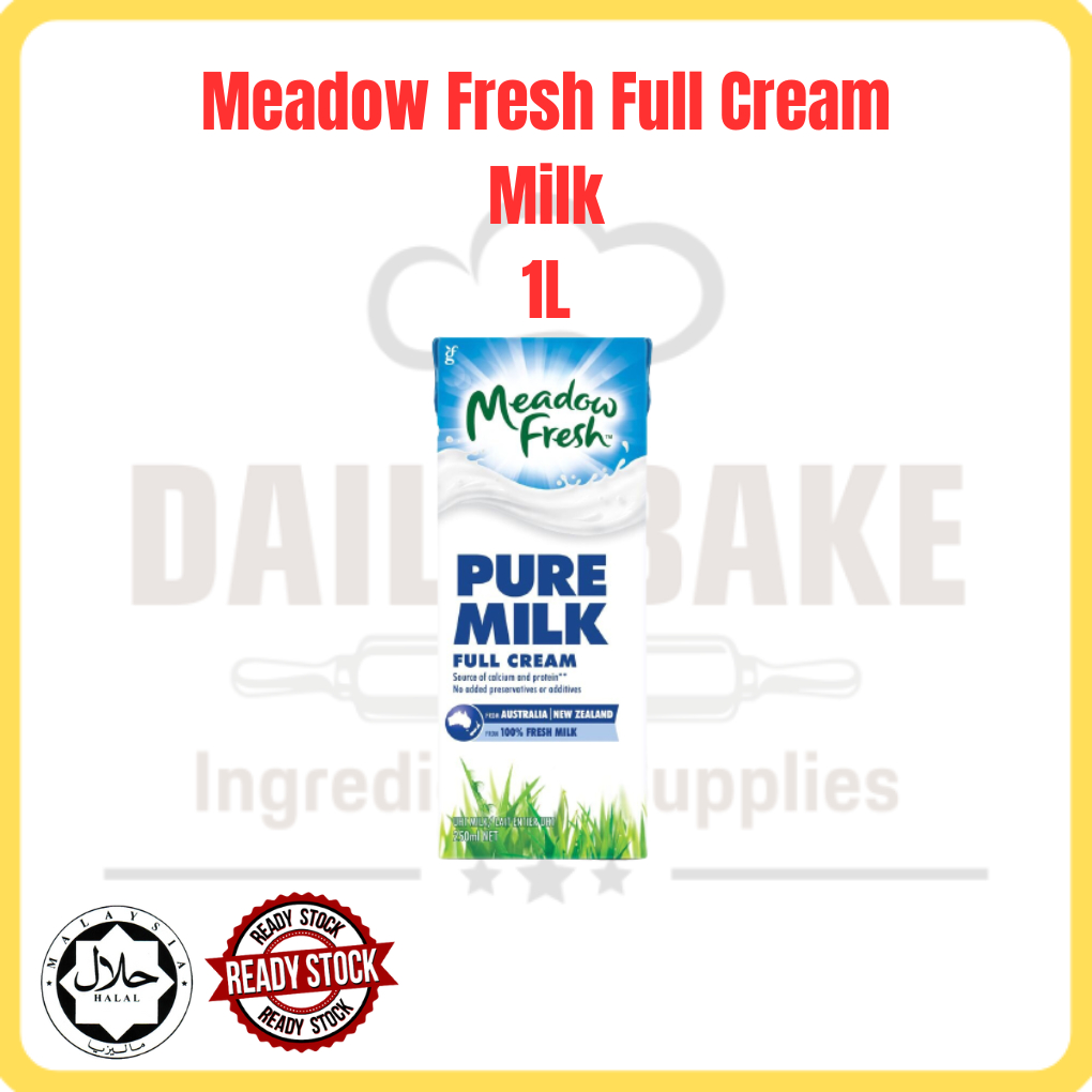 Meadow Fresh Pure Full Cream Milk 1L/ Susu Penuh Krim Tulen/全脂牛奶 ...