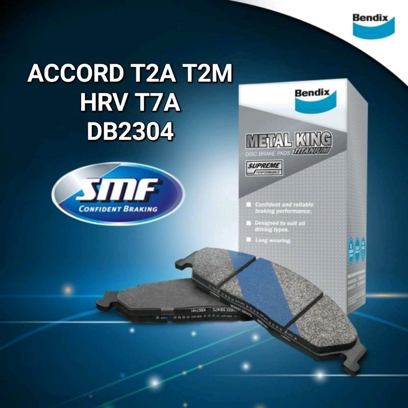 BENDIX FRONT DISC BRAKE PAD ACCORD 2014Y T2A T2M HRV T7A DB2304 | Shopee Malaysia