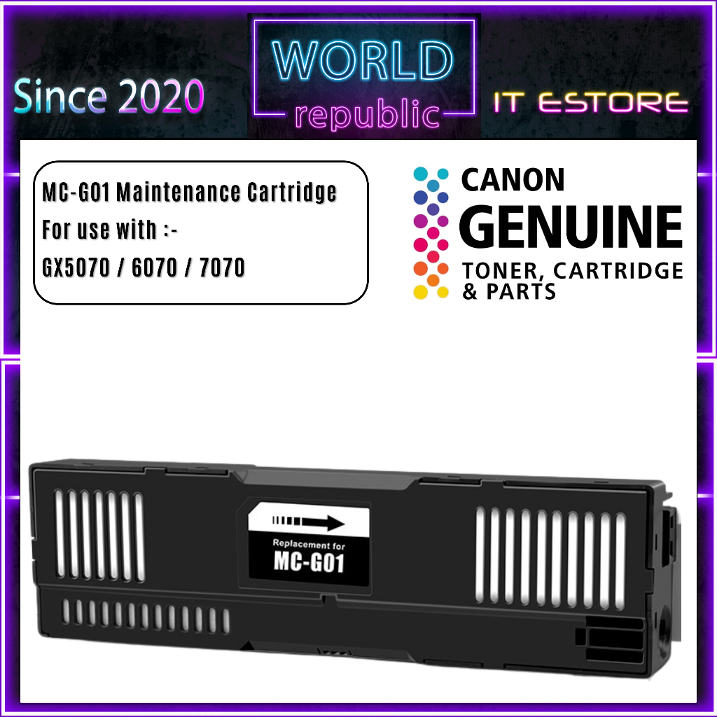 Canon Original Maintenance Cartridge - MC-G01 MCG 01 MCG01 - Printer ...