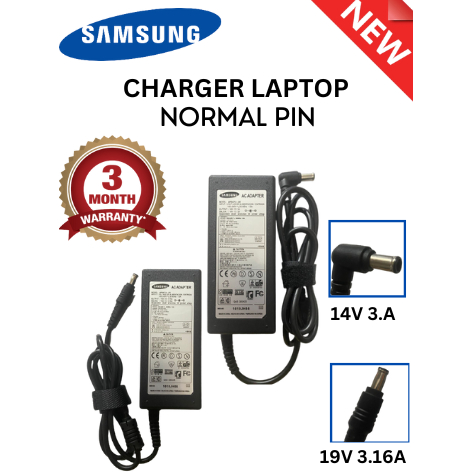 SAMSUNG CHARGER NORMAL PIN(19V 3.16A/14V 3.A) | Shopee Malaysia