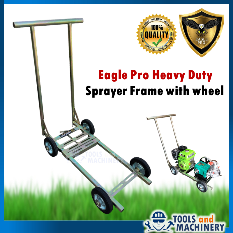 Eagle Pro Heavy Duty Plunger pump frame with wheel Frame kaki Enjin ...