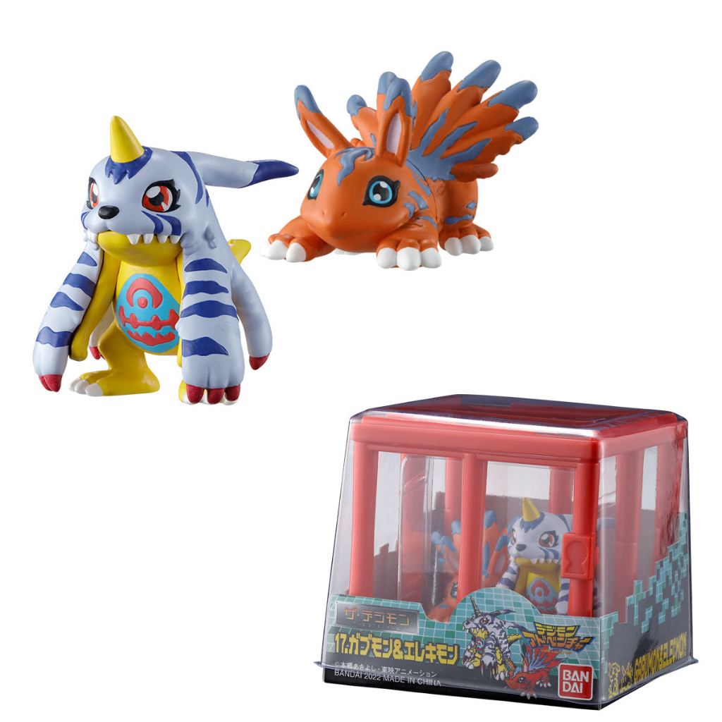 Bandai Digimon Adventure Mini Figure Cage (Dukemon, Omegamon, Greymon ...