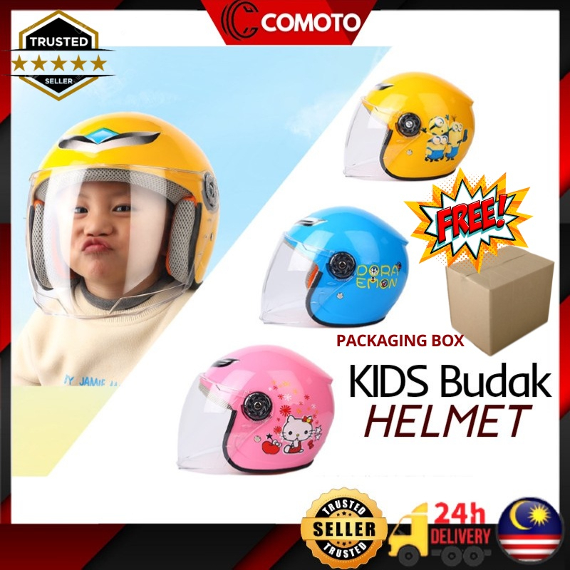 COMOTO Kids Helmet Budak Safety Kids Safety Helmet Children Helmet Topi ...