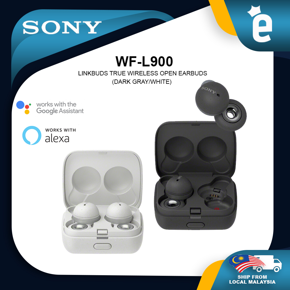 Sony WF-L900 LinkBuds True Wireless Open Earbuds Grey / White | Shopee Malaysia