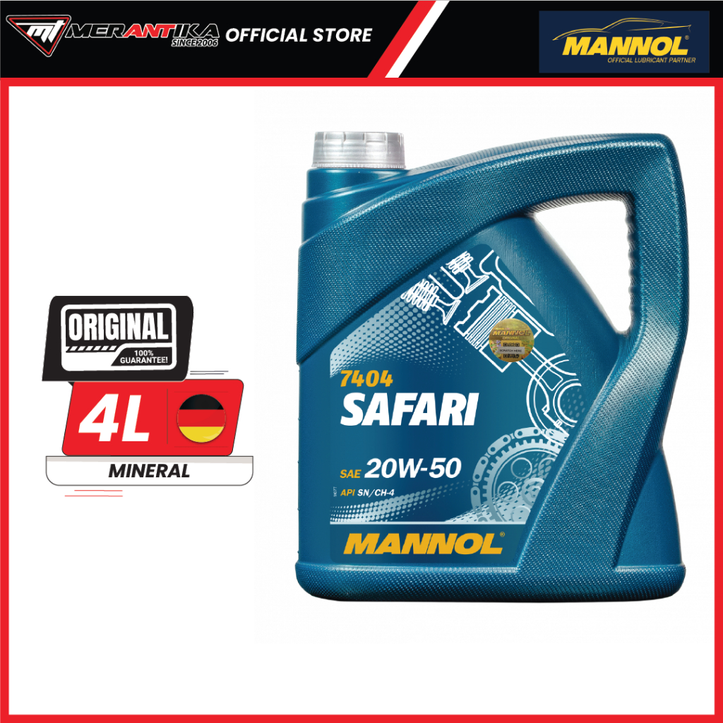 MERANTIKA | MANNOL 7404 Safari 20W-50 4L (Mineral) | Shopee Malaysia