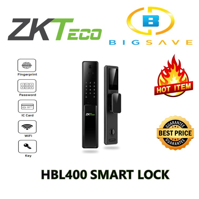 ZKTECO HBL400 SMART LOCK DOOR SYSTEM | Shopee Malaysia