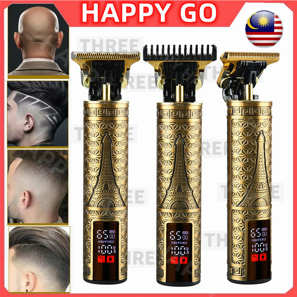 T9 Electric Hair Clipper Cordless USB Rechargeable Beard Hair Trimmer ...