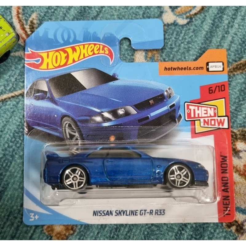 Hot Wheels Nissan Skyline R33; 2018 Then and Now 'blue' NEW MODELS SHORT CARD | Shopee Malaysia