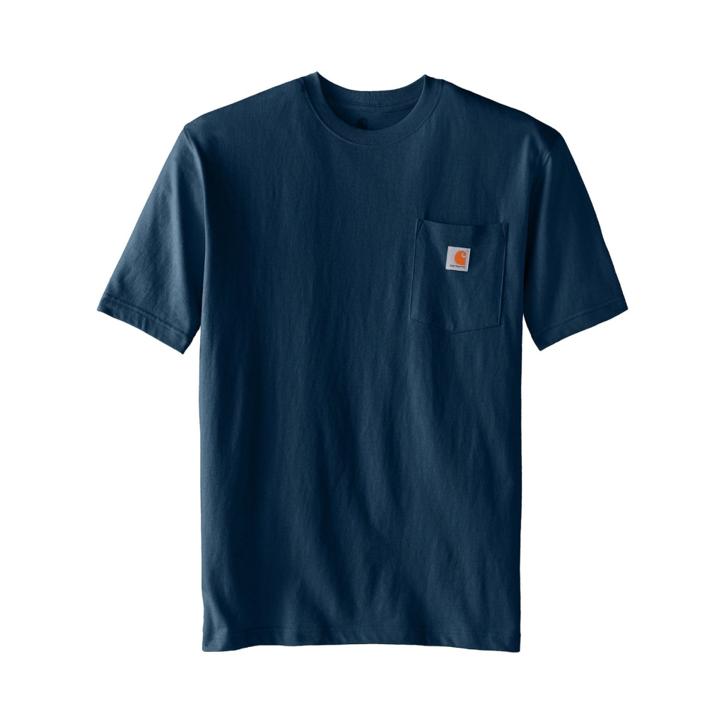Carhartt Men's K87 Loose Fit Heavyweight Short-Sleeve Pocket T-Shirt ( Navy ) | Shopee Malaysia