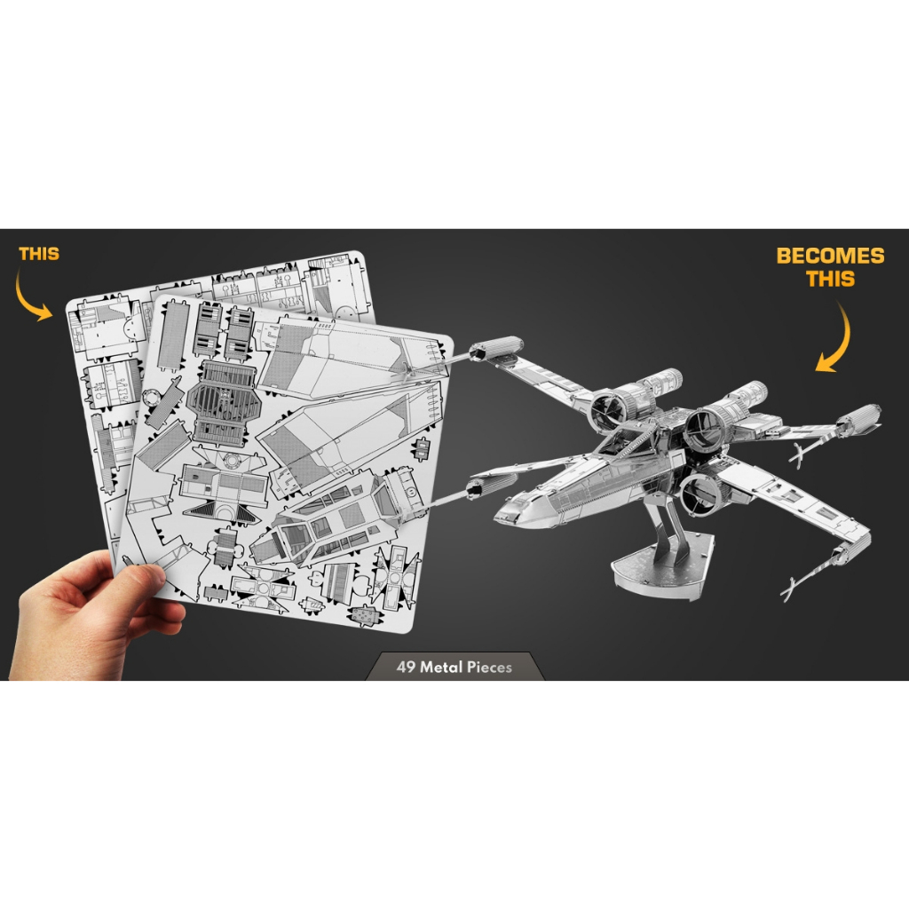 Metal Earth 3D Puzzle Starfighter X-Wing. Metal Puzzle Models To Build ...
