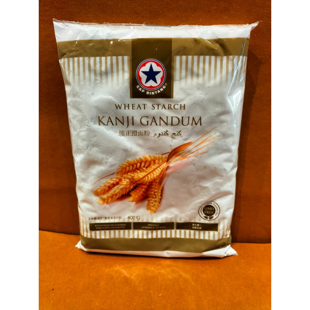 Kanji Gandum Cap Bintang / Wheat Starch Star Brand 400gm 纯正澄面粉 | Shopee ...