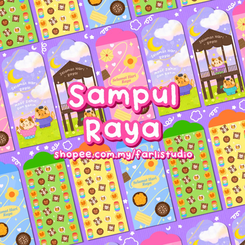 Sampul Raya Money Envelope Packet Cute Colourful Angpao | farlistudio ...