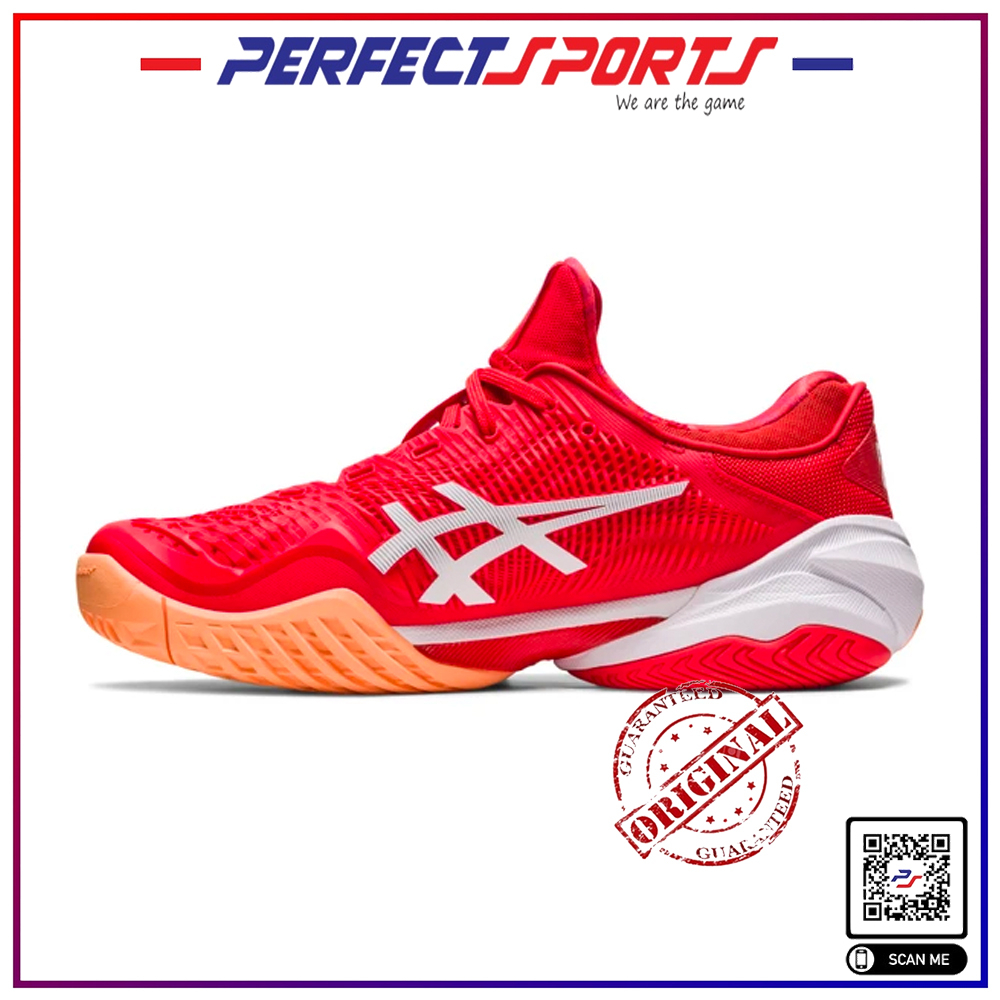 ASICS COURT FF 3 NOVAK FIERY RED/WHITE Tennis Shoe | Shopee Malaysia