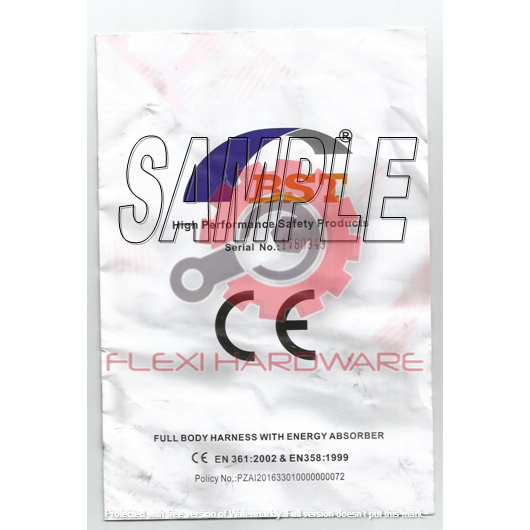 *SIRIM DOSH CERTIFIED* BST Full Body Harness TE6114-1 With Double Rope ...