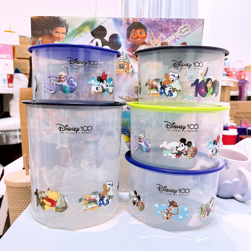 [ReadyStock]Tupperware Authentic Disney 100 Years 2023 Collection One ...